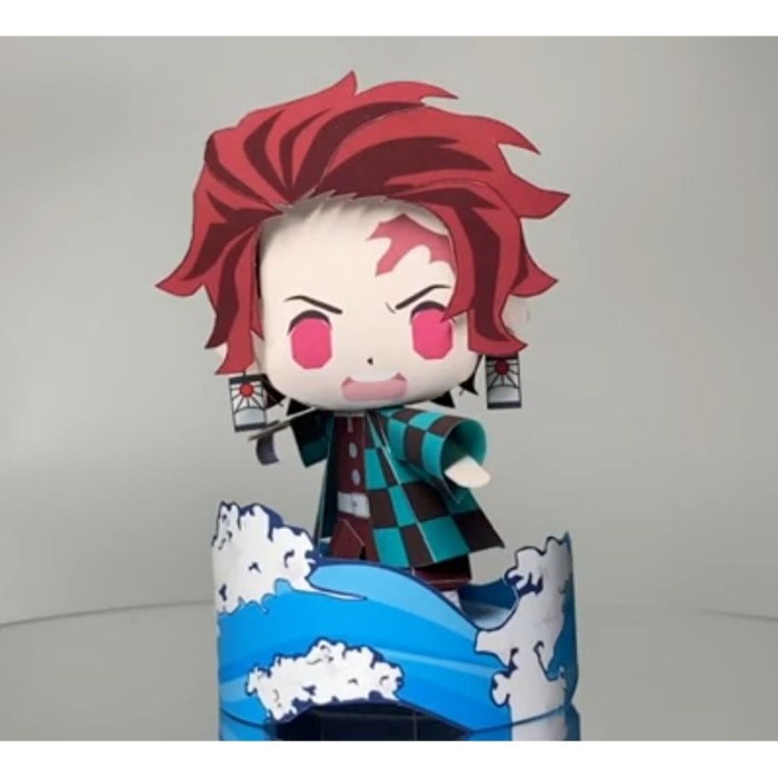 Chibi Brown Tanjiro Kamado Kimetsu No Yaiba Demon Slayer Papercraft ...