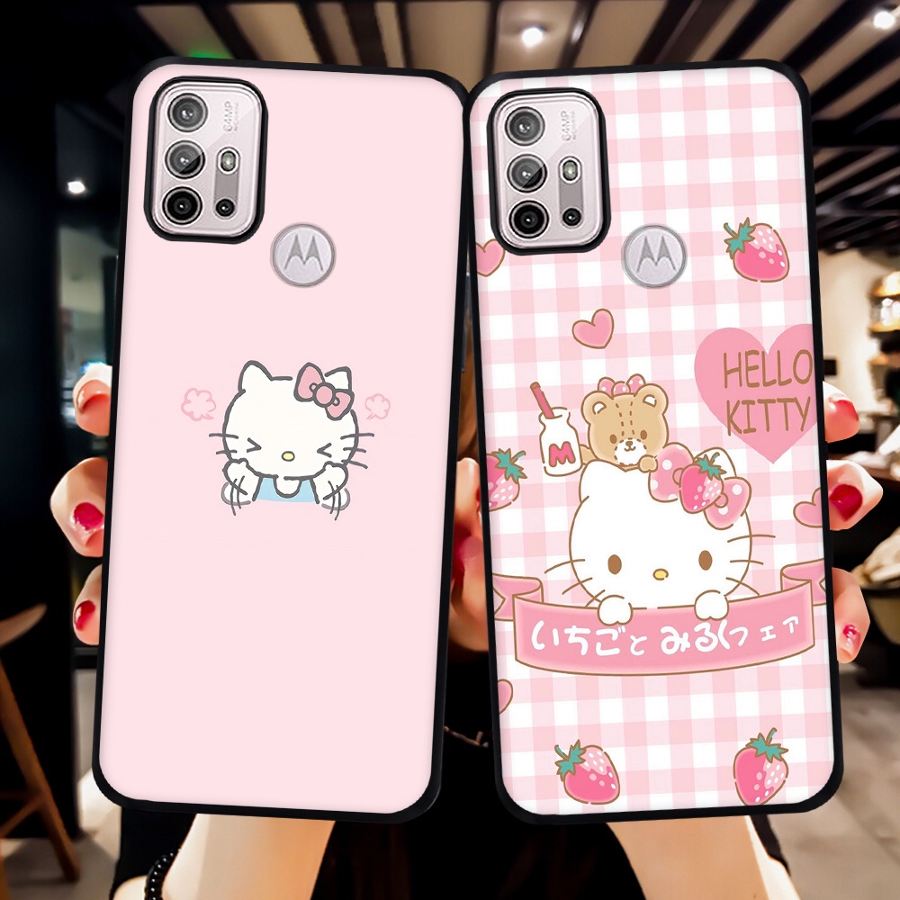Hello Kitty Carcasa Rosa Para Motorola Moto G30 G20 G10 G8 Play G9play