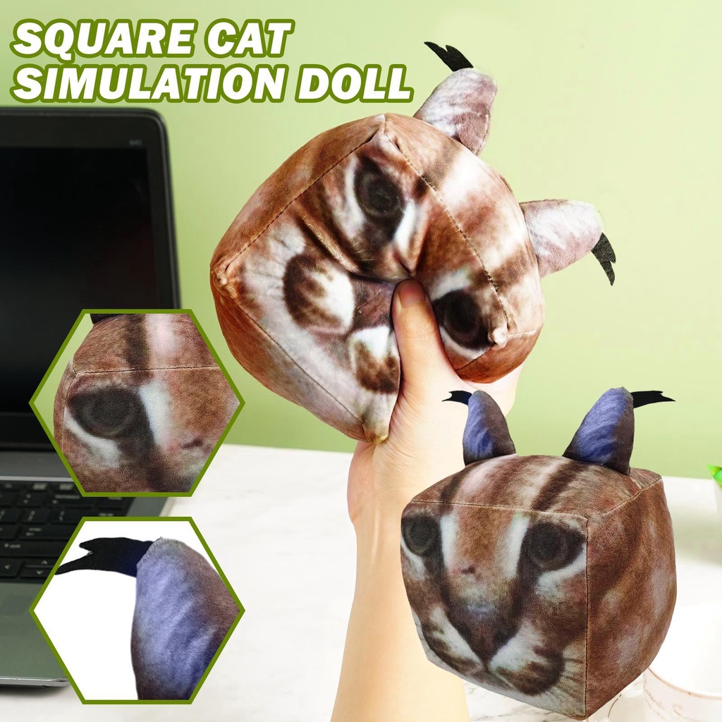 Raise A Floppa 2022 Juguetes De Peluche De Gato Cuadrado Lindos Y ...