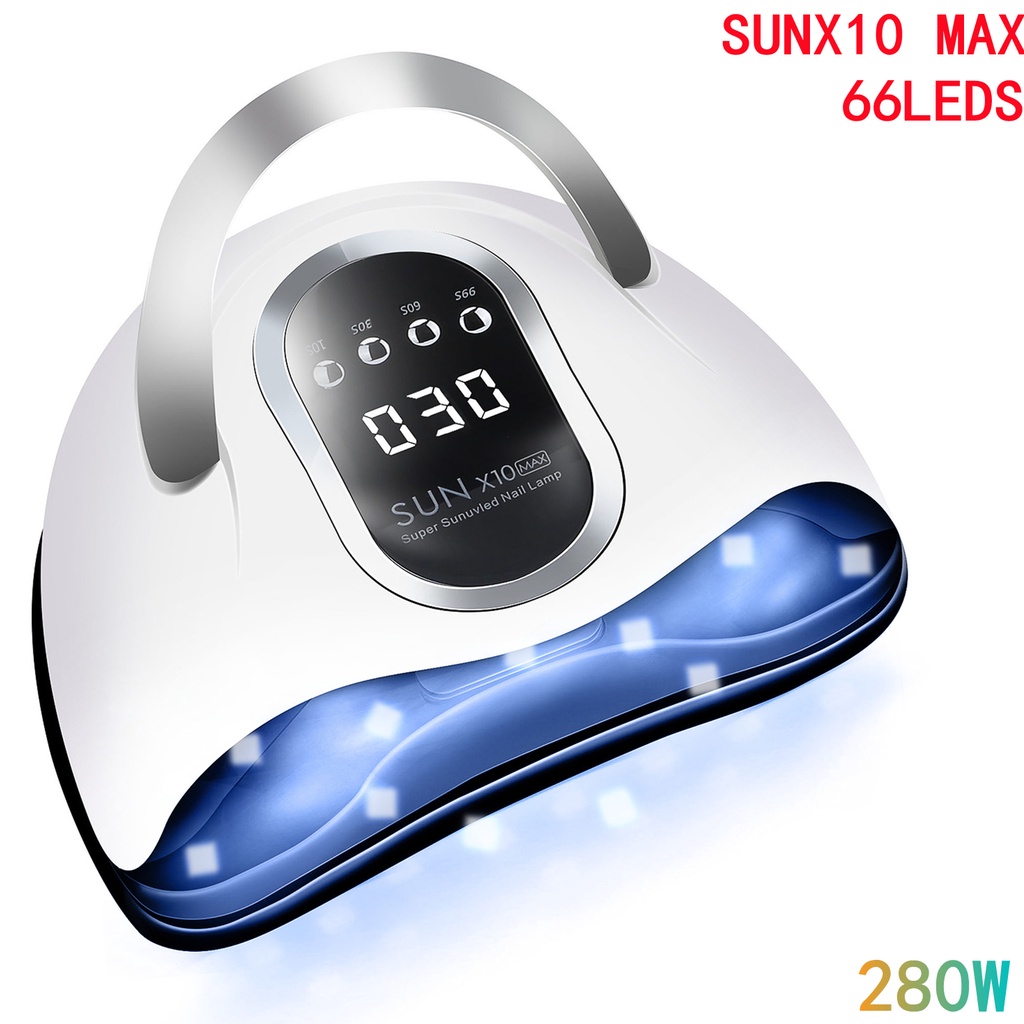 Sun X3/X7/X9/X10/X11 Max 280w Lámpara Led Gel Uv Secador De Uñas 10/30/60/99s Con Sensor De ...