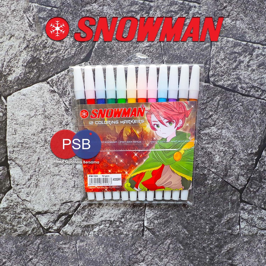 Snowman marcador marcador conjunto de 12 colores/hombre de nieve ...