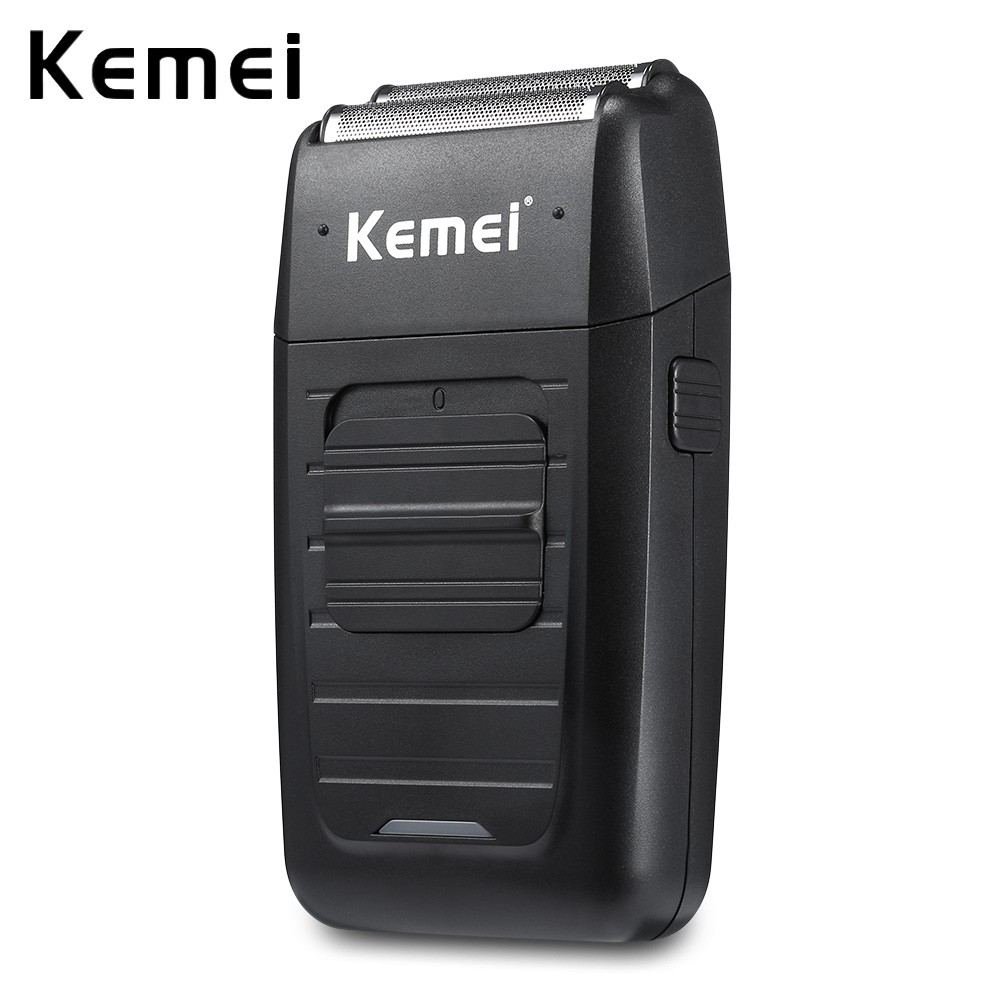 Kemei-1102 Barba Afeitadora Máquina Recargable Inalámbrico Para Hombres Doble Hoja Cuidado De La ...
