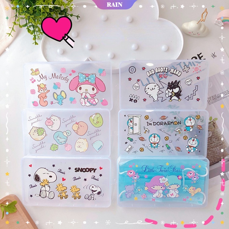 De Dibujos Animados De La Máscara Cara Caja De Almacenamiento Caso ...