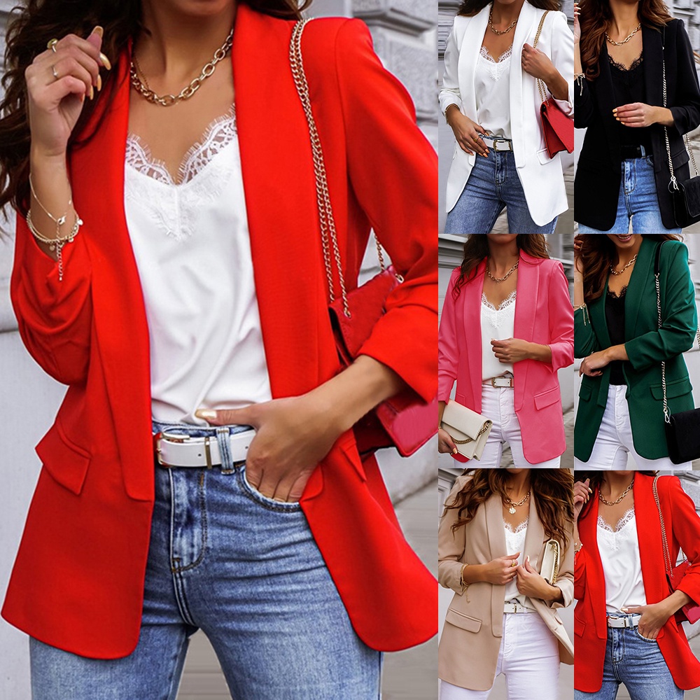 Las nuevas mujeres elegante suelto chaquetas chaquetas de oficina ...
