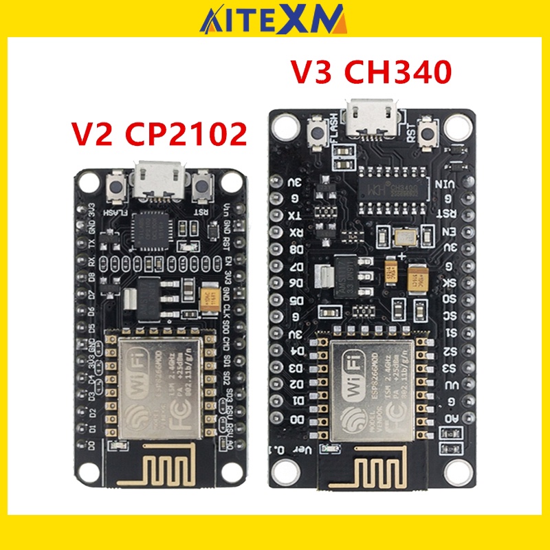 Módulo Inalámbrico CH340/CP2102 NodeMcu V3 V2 Lua WIFI Internet of Things Placa De Desarrollo ...