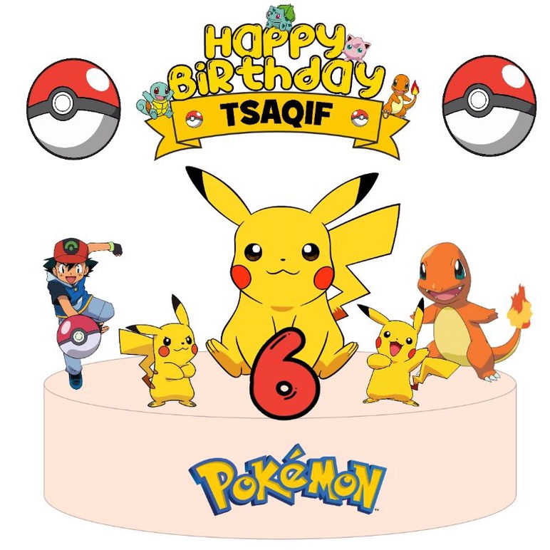 Pokemon Cake Topper Pikachu Digital File Pokemon Png Norway, 58% OFF